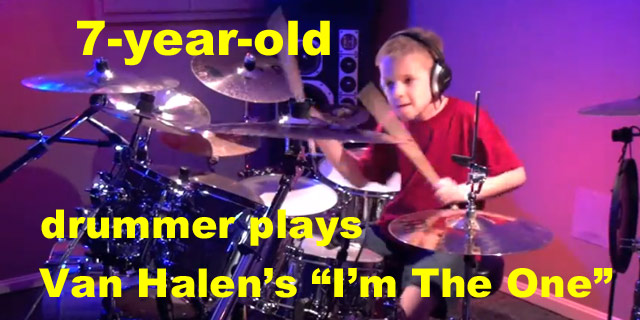 7-Year-Old Drummer Avery Plays Van Halen’s “I’m The One” (VIDEO) | Van ...