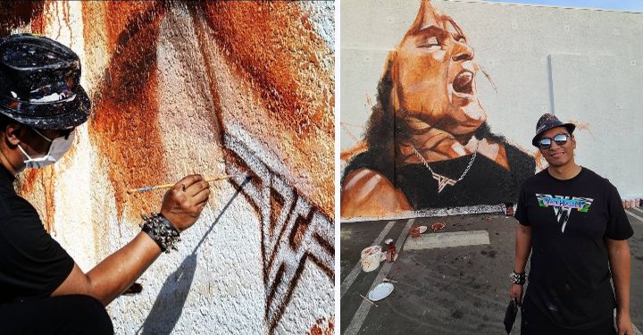 Eddie Van Halen Mural In Hollywood To Be Completed This Weekend