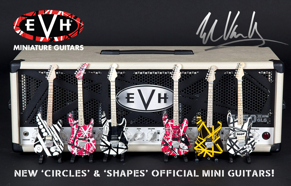 Official EVH Mini Guitar Collection Expanded with Fair Warning Tour's ...