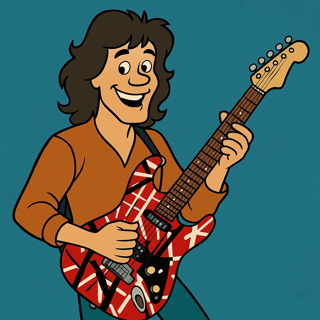 How Might Eddie Van Halen Look in Your Favourite Cartoon Series? [Photo ...