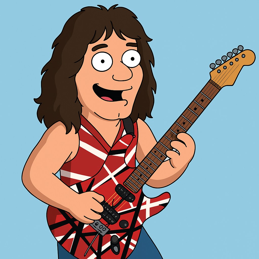 How Might Eddie Van Halen Look in Your Favourite Cartoon Series? [Photo ...