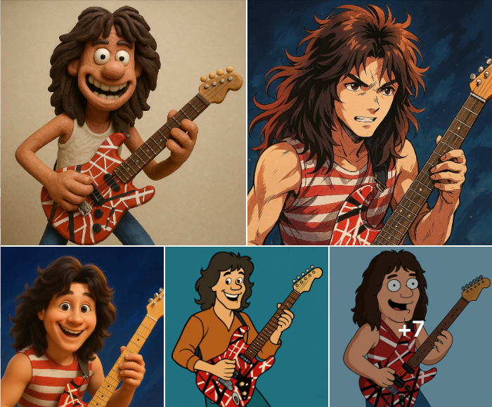 How Might Eddie Van Halen Look in Your Favourite Cartoon Series? [Photo ...